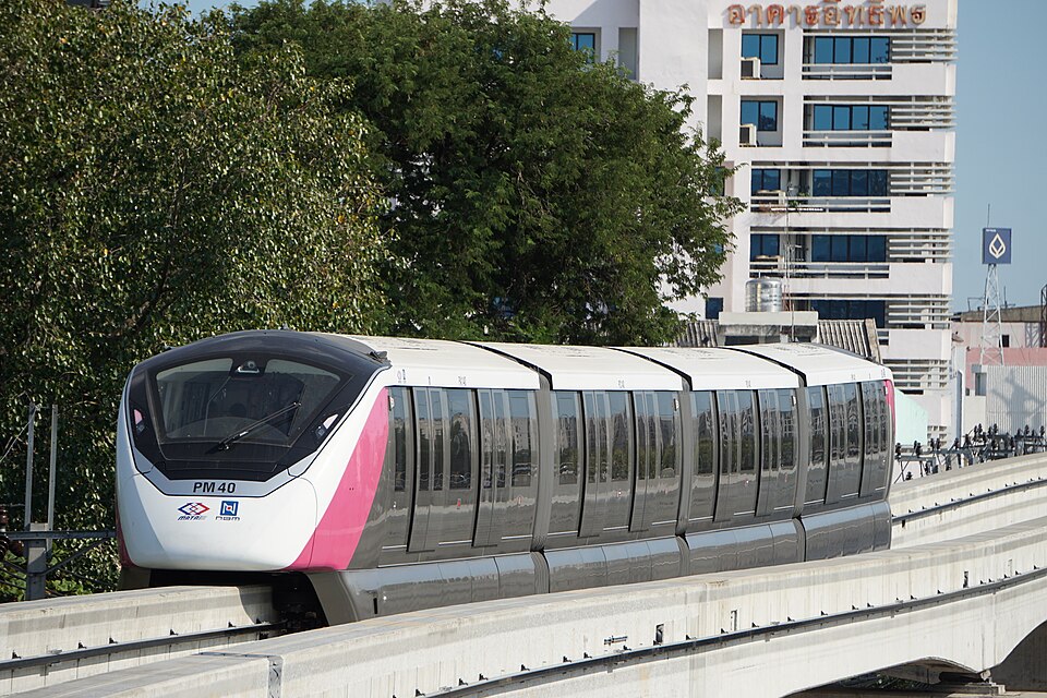 Thailand’s Pink Line monorail extension nears completion; Free trials ...